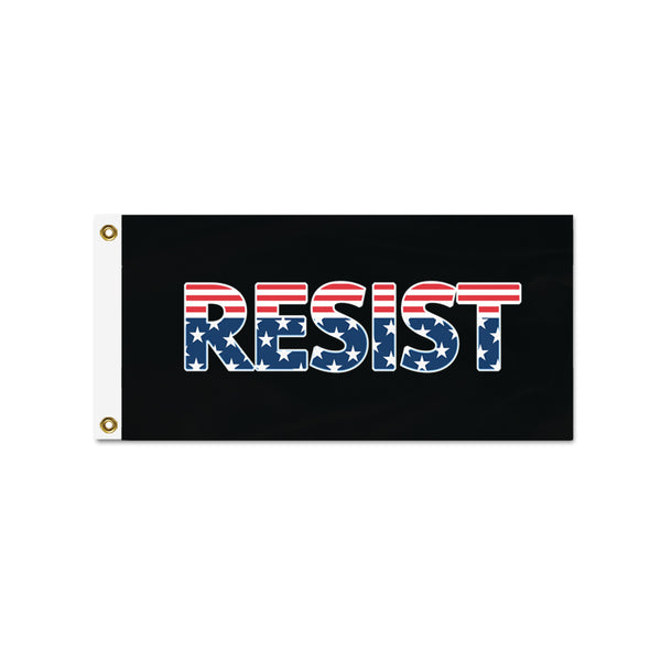 Patriotic RESIST FLAG, American Anti-Fascist Resistance Protest Banner ...