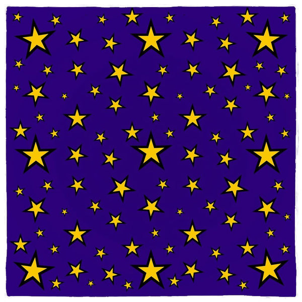 Retro Wizard Star Pattern Bandana, Mystic Magic Cosplay Fortune Teller ...