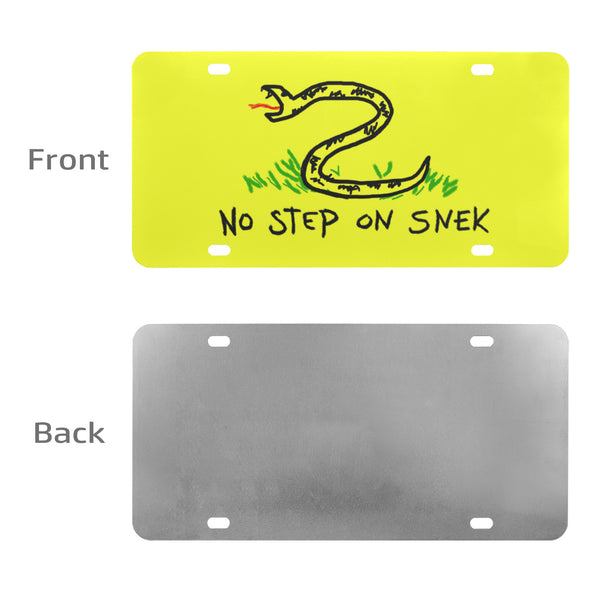 No Step On Snek License Plate – Domestic Platypus