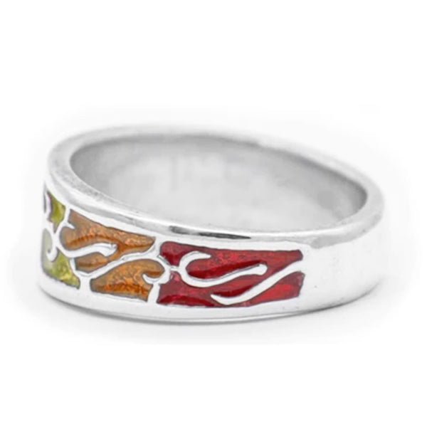 Rainbow PRIDE Scrollwork Ring - Small, Sterling Silver LGBTQIA Jewelry ...