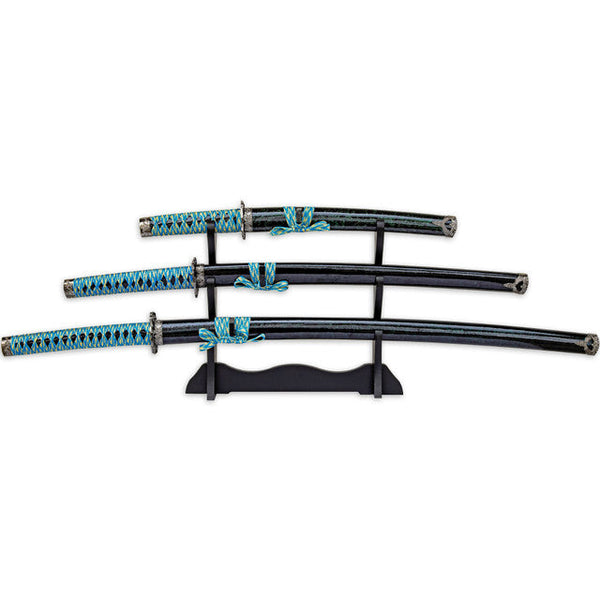 Dragon Edge Three Sword Katana Sword Set With Stand – Domestic Platypus