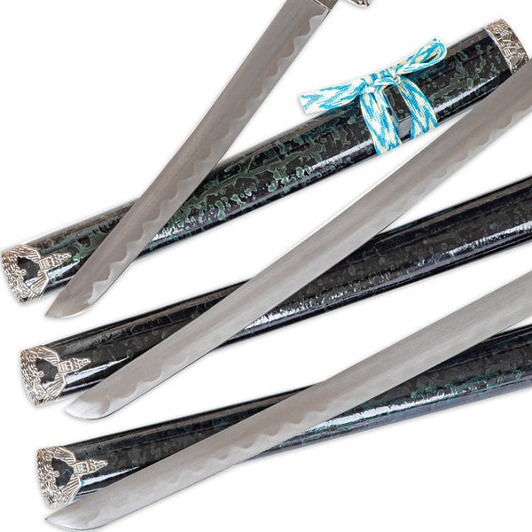 Dragon Edge Three Sword Katana Sword Set With Stand – Domestic Platypus