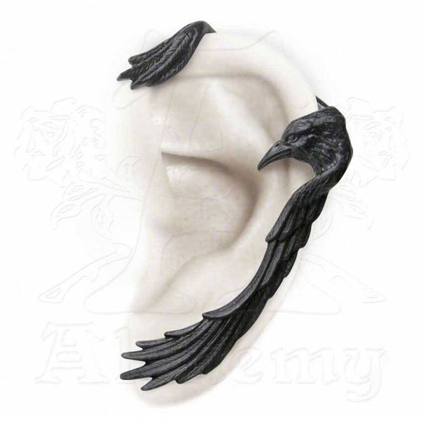 Raven Ear-Wing Ear Wrap, Alchemy Gothic – Domestic Platypus