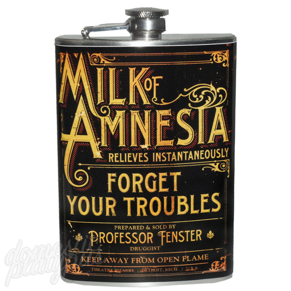 Theatre Bizarre MILK OF AMNESIA Flask – Domestic Platypus