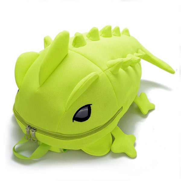 Lizard Pal 3D Backpack, Cute Cartoon Chameleon Reptile School Bag ...