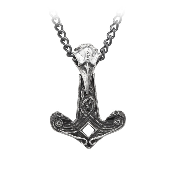 Raven Hammer Pendant, Alchemy Gothic – Domestic Platypus