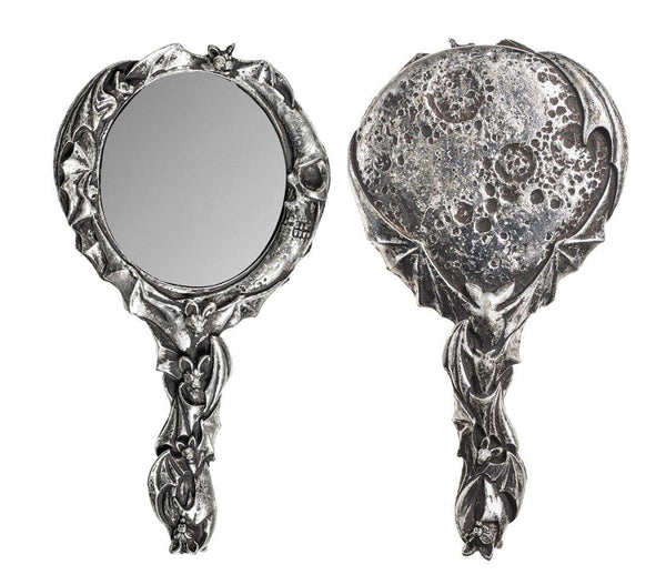 Bats & Moon Hand Mirror, Alchemy Gothic – Domestic Platypus
