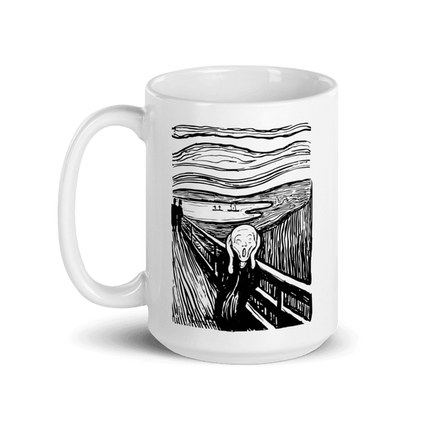 Edvard Munch - The Scream - Sketch Artwork Mug – Domestic Platypus