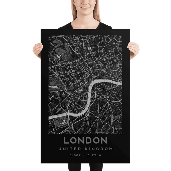 London City Map - United Kingdom Poster – Domestic Platypus