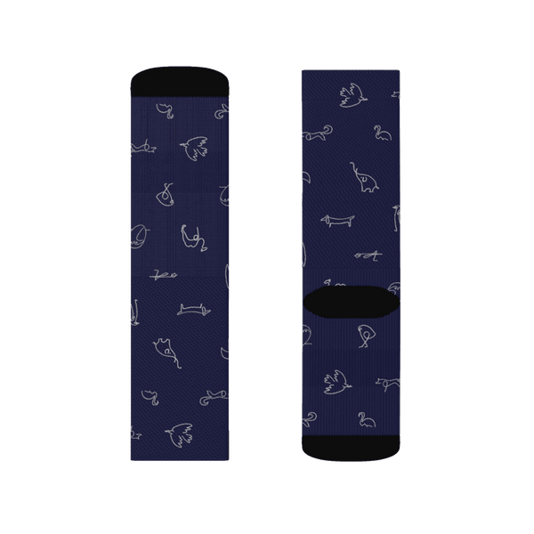 Pablo Picasso Animals Pattern Artwork Socks – Domestic Platypus