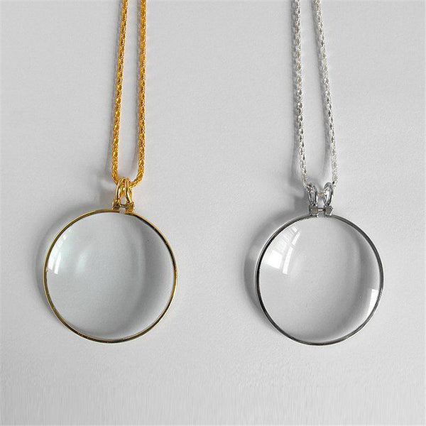 Classic Monocle, 5x Magnification, Silver or Gold with matching chain ...