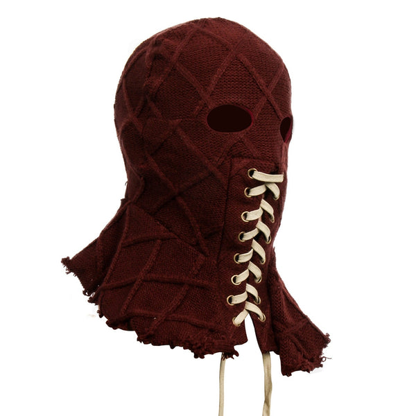 BrightBurn Lace Up Knitted Hood Mask – Domestic Platypus
