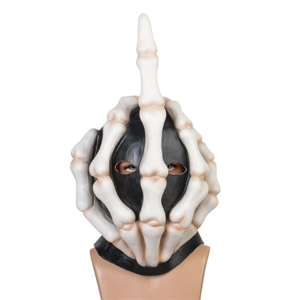 Skeleton Hand Middle Finger Mask – Domestic Platypus